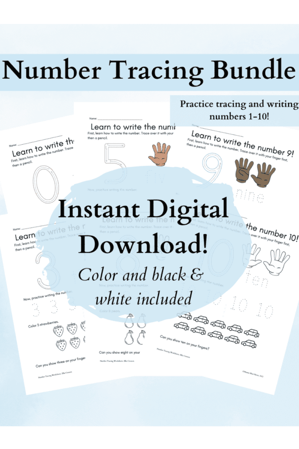Number tracing worksheets 📝 🔢 Make learning fun and easy for your ...