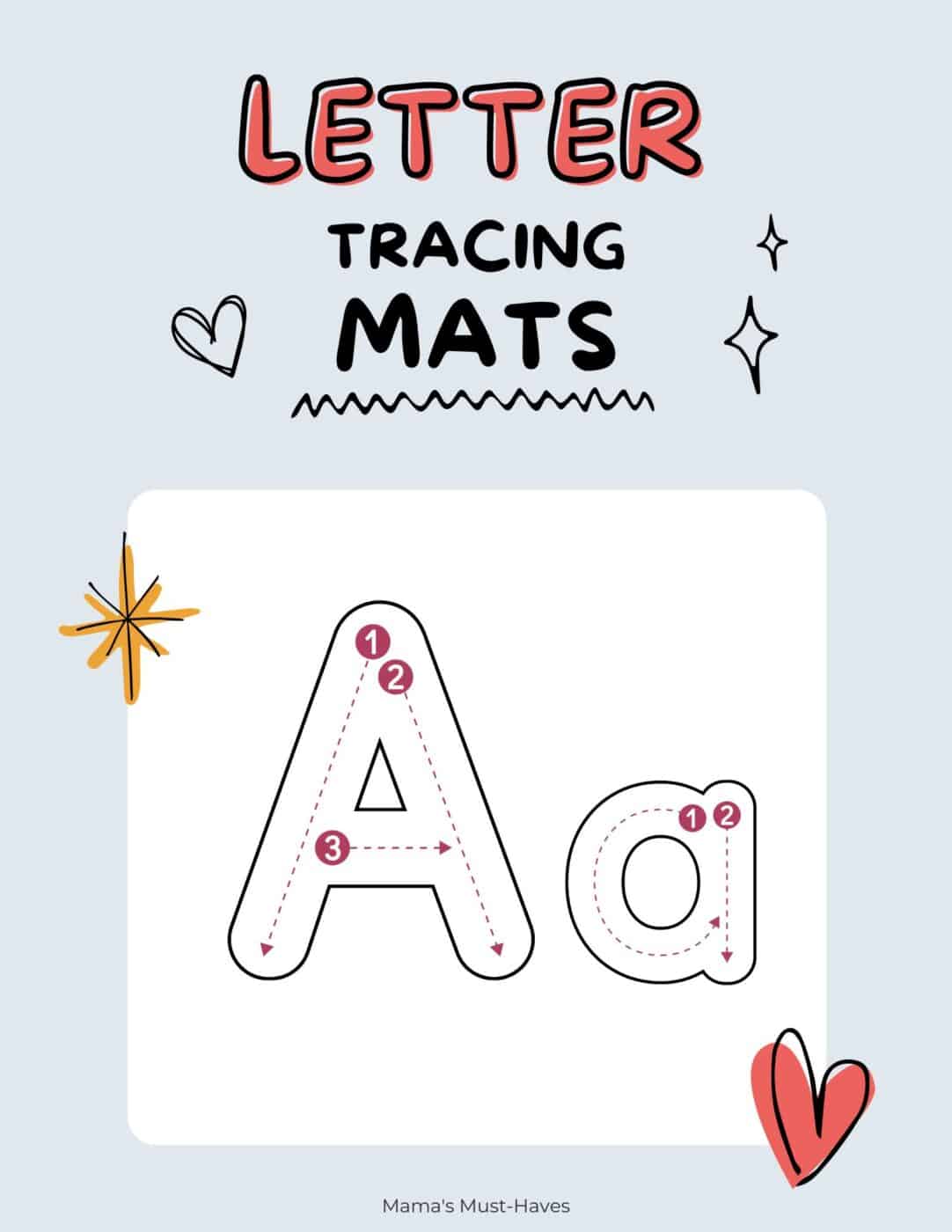 Number Tracing Mats - Mama's Must-Haves
